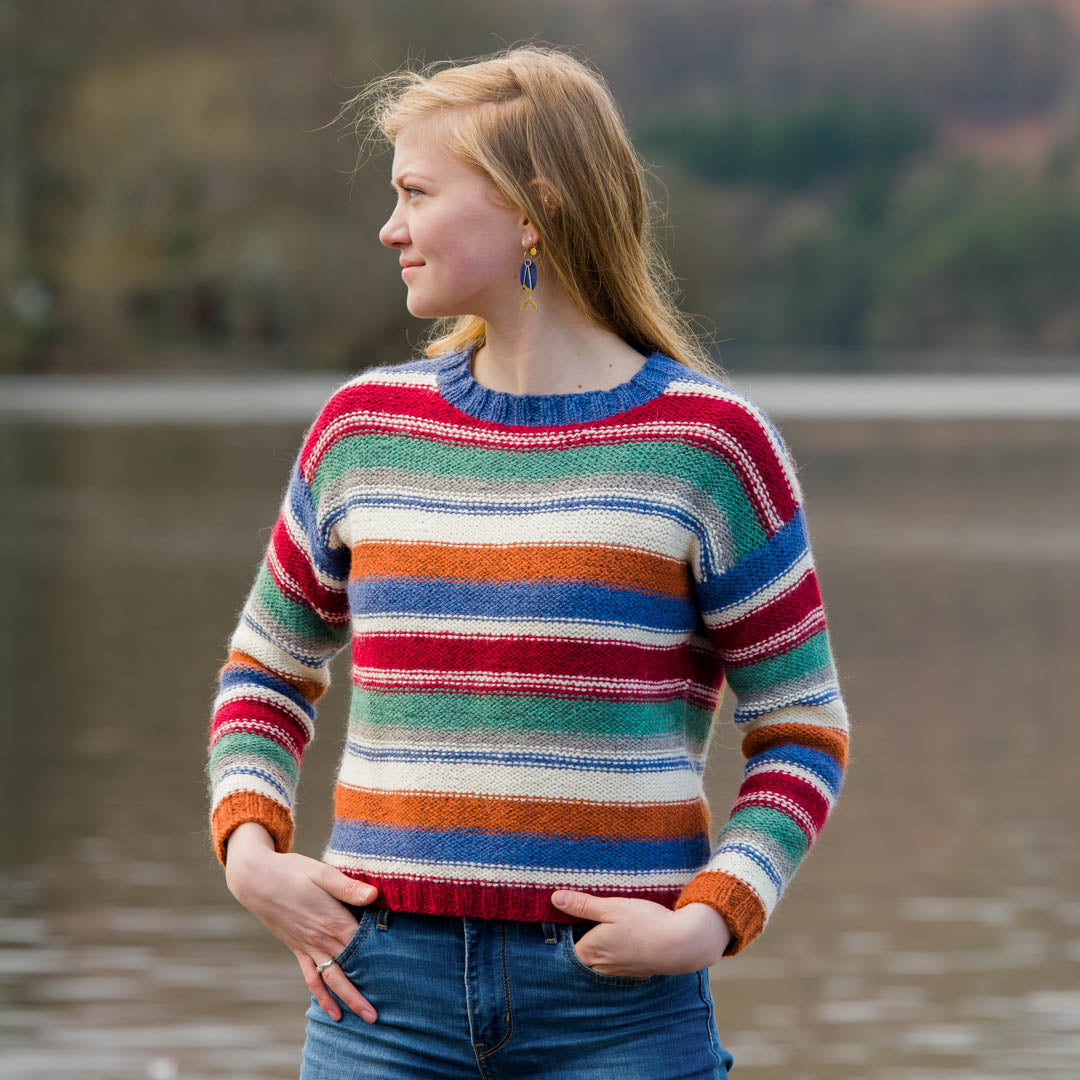 All Stripes Sweater Kit (&Make Aran) – Purlescence
