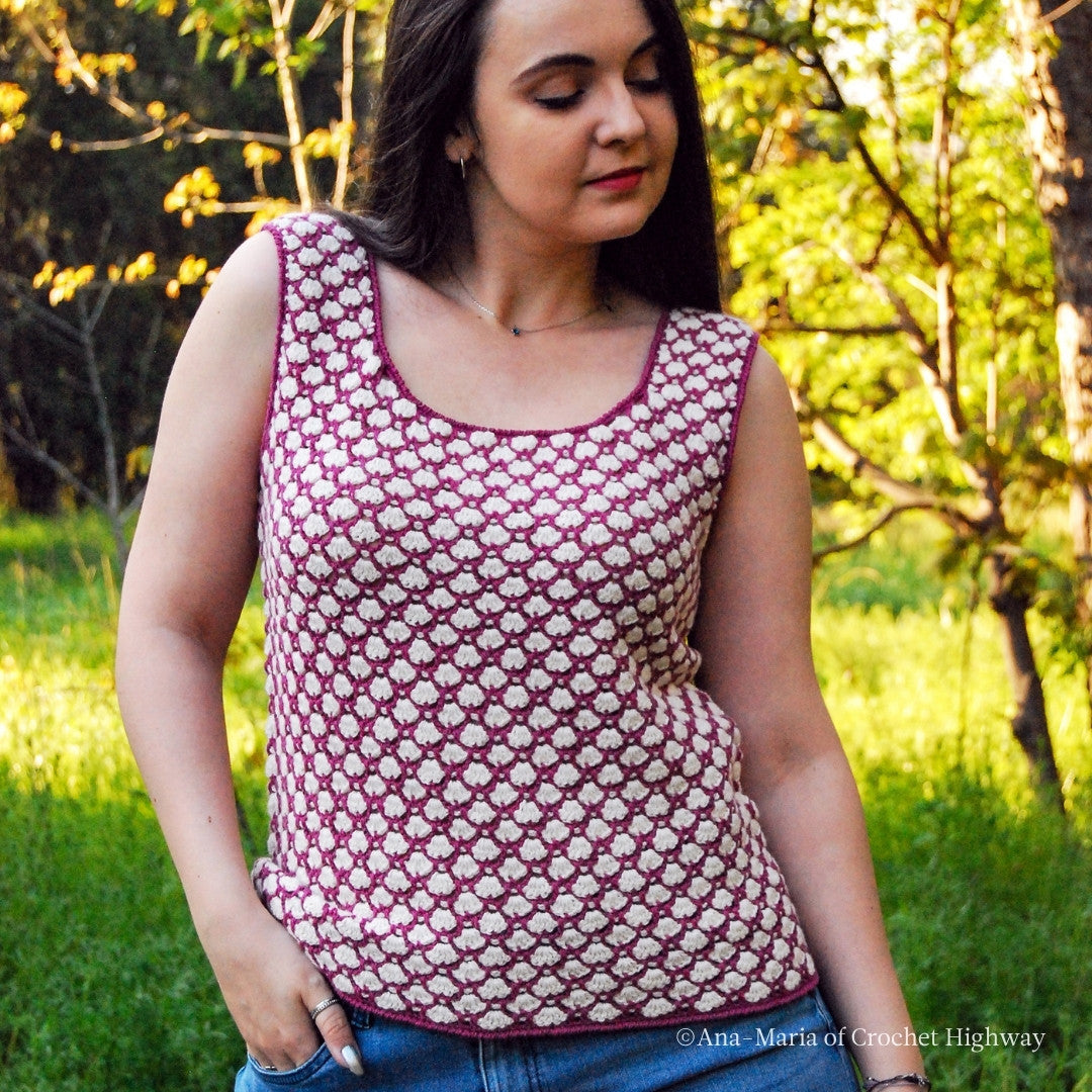 Cancer Cami Kit crocheted in Amble – Purlescence