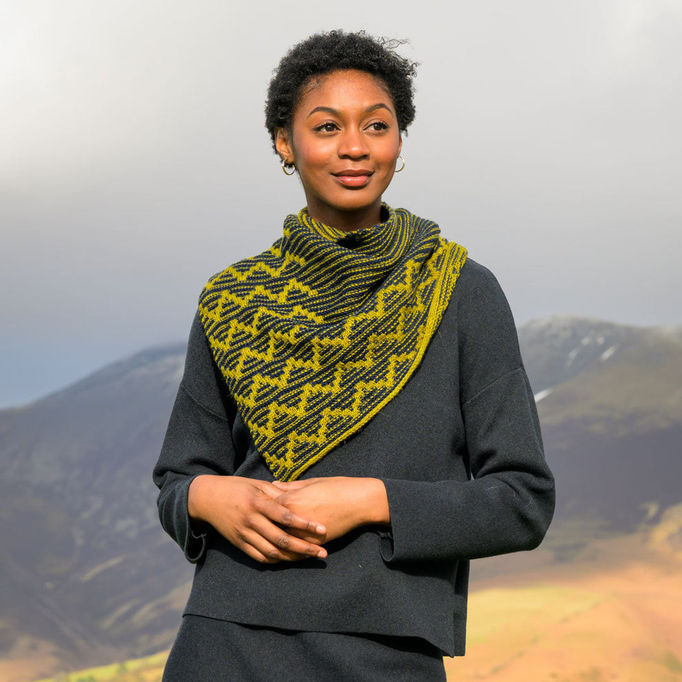 The Fibre Co - Kyria Shawl Knitting Pattern - Purlescence